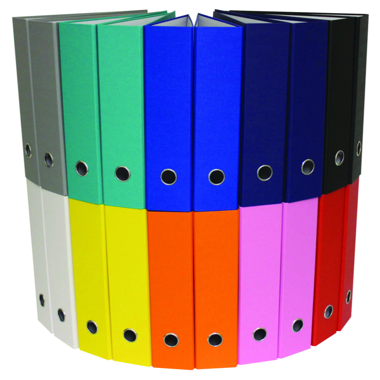 A4 PVC Lever Ach Files -Rainbow Assorted 20 Pack - The Lever Arch Lab