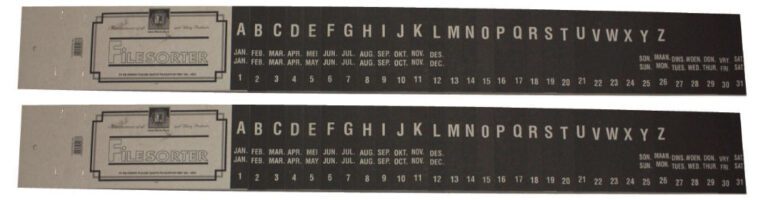 File Sorter A-Z Jan-Dec 1-31 120X1020 - The Lever Arch Lab