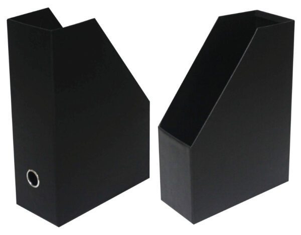 PVC Magazine Box - Black PVC MAGAZINE - The Lever Arch Lab
